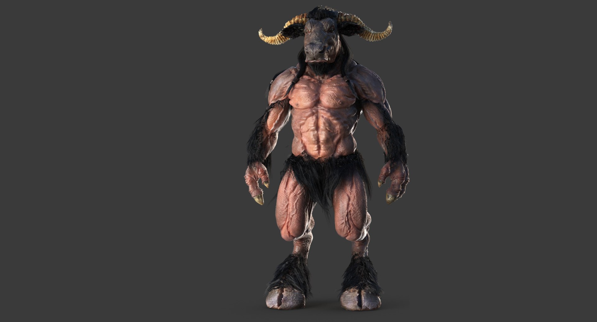 3d Max Minotaur Animation