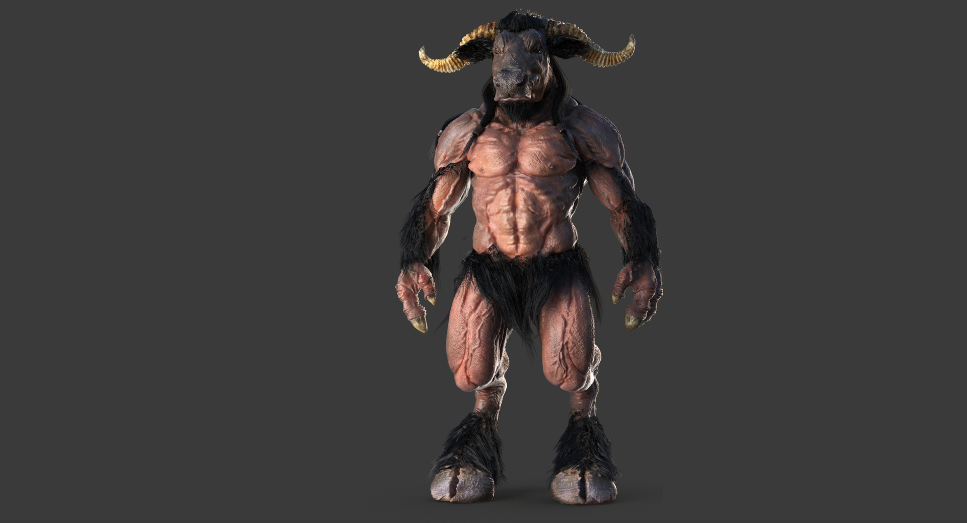 3d max minotaur animation