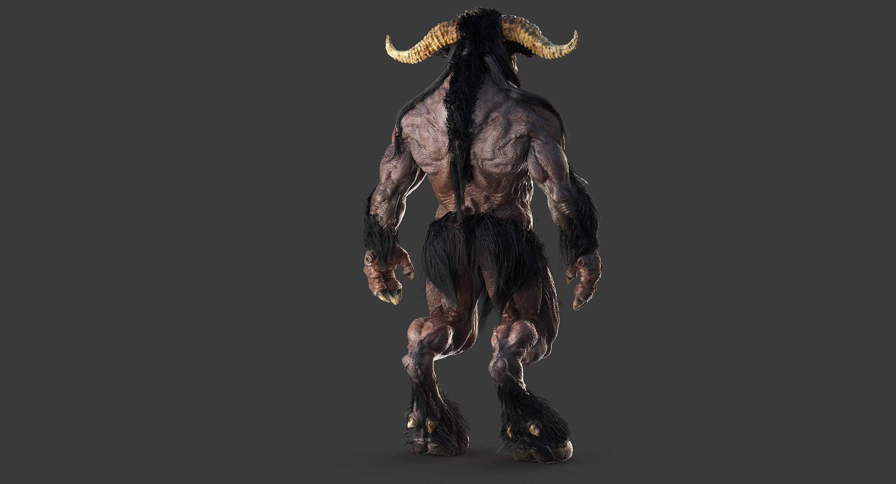 3d max minotaur animation