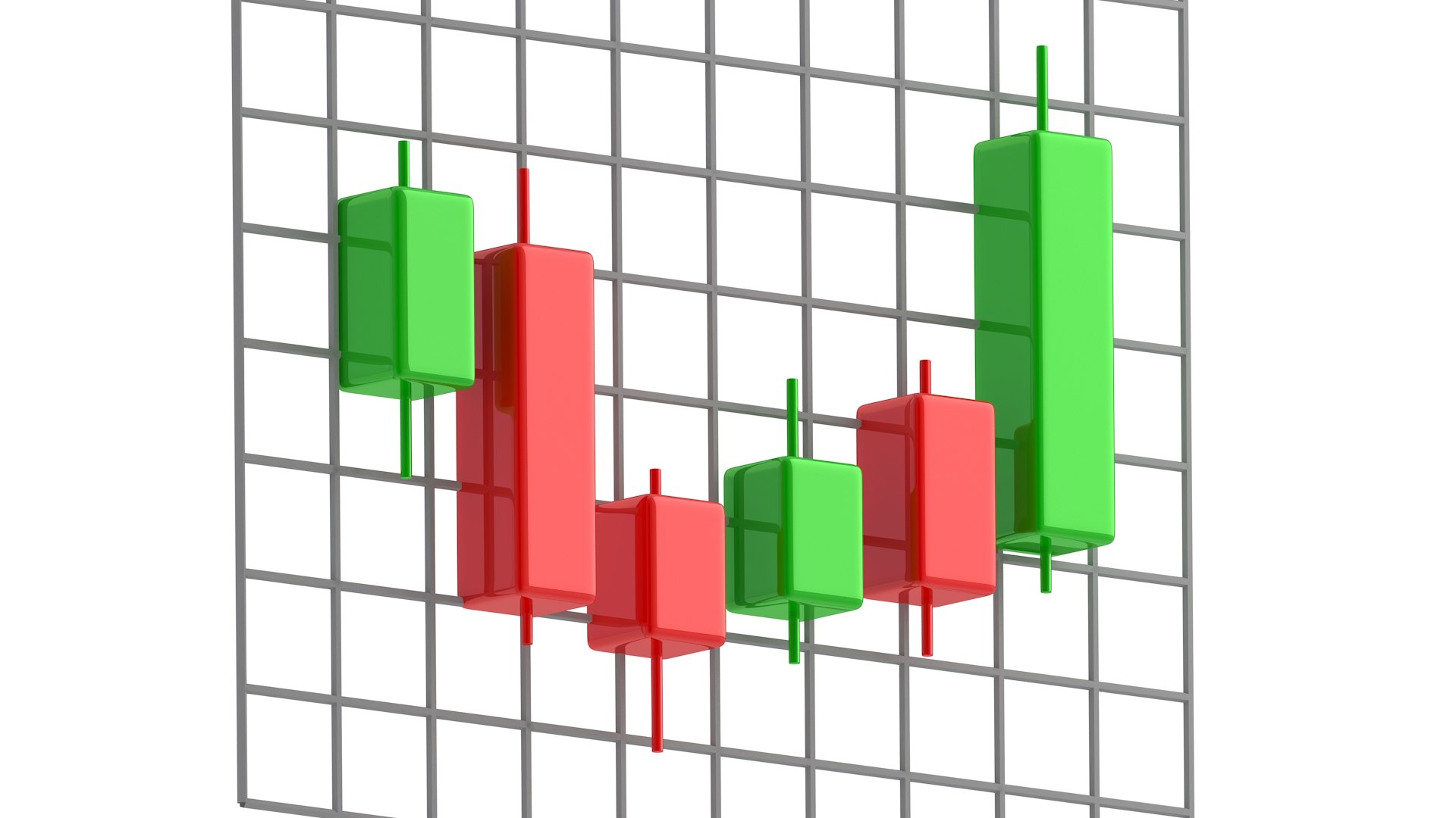 Candlestick Chart 02 3D Model - TurboSquid 2332157