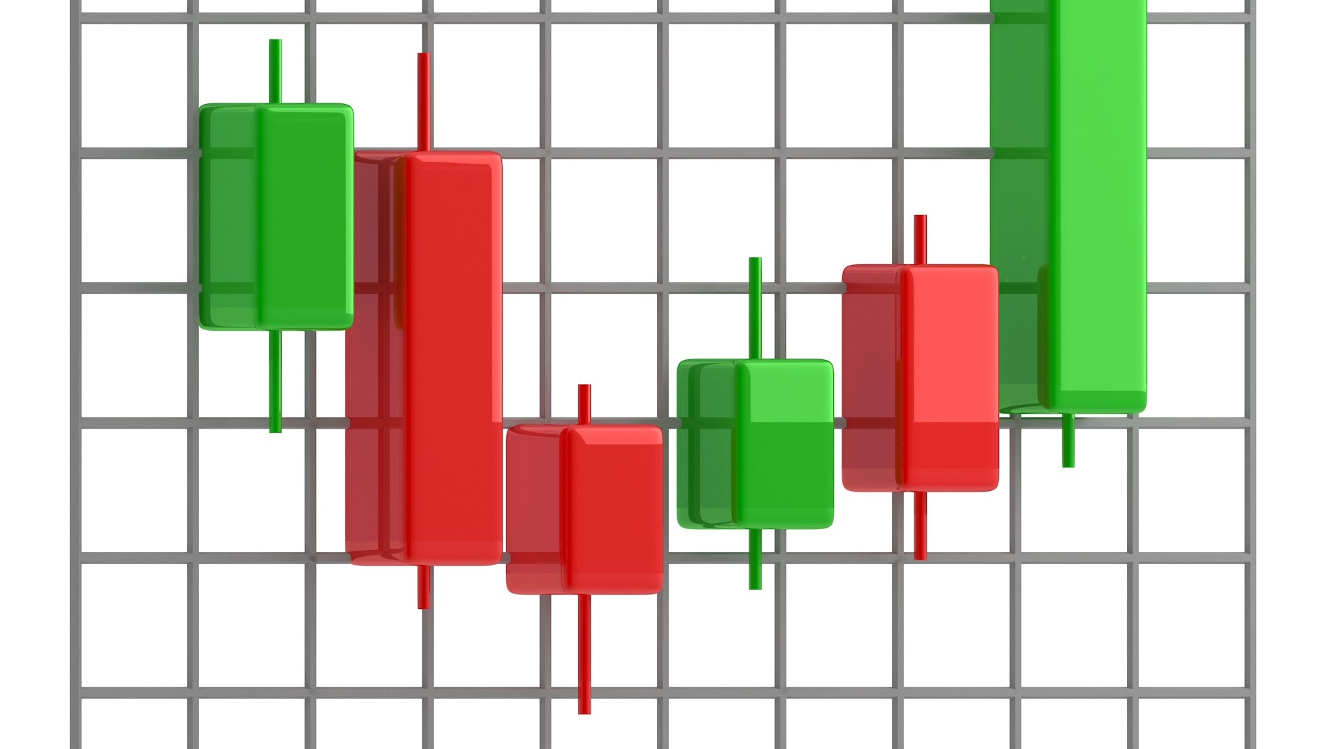 Candlestick Chart 02 3D Model - TurboSquid 2332157