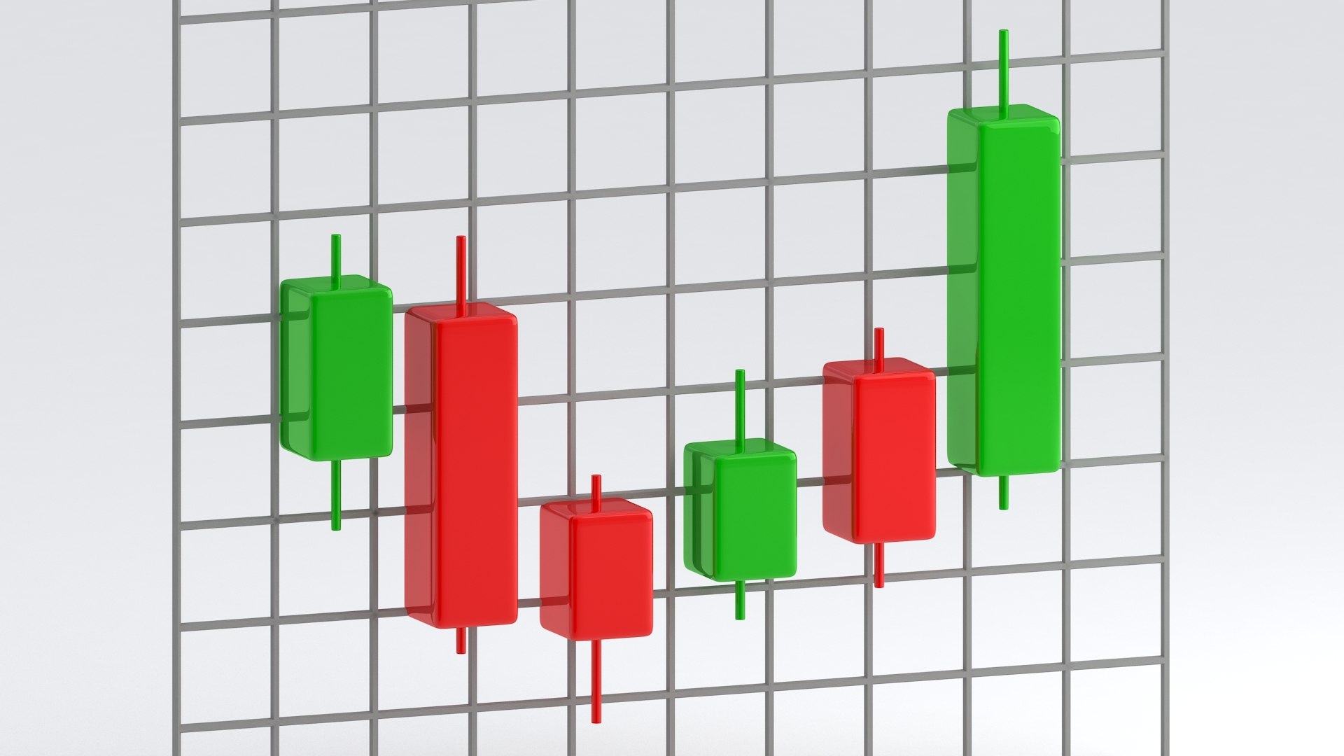 Candlestick Chart 02 3D Model - TurboSquid 2332157
