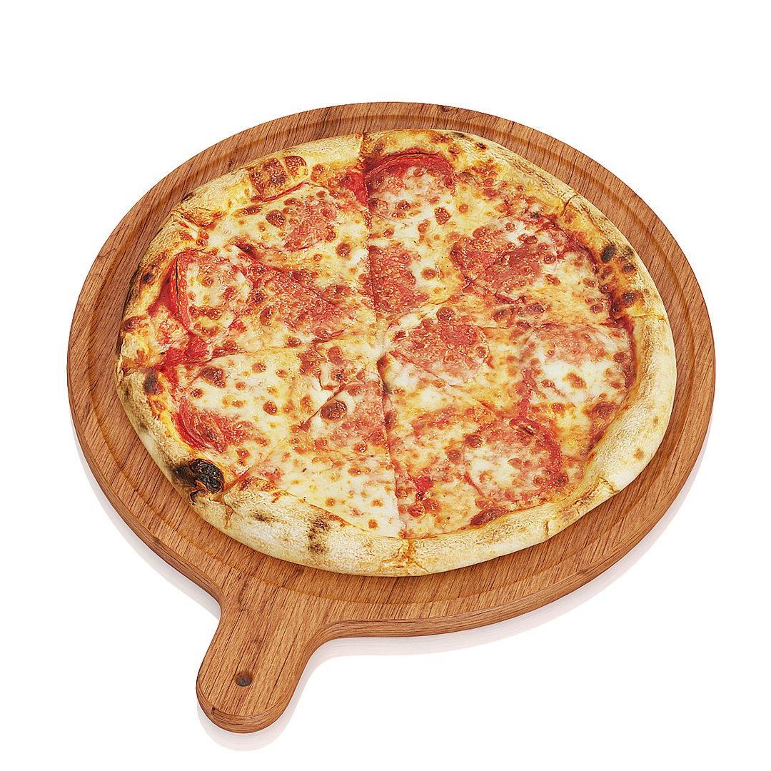 3d Model Scanned Pizza Wooden Board