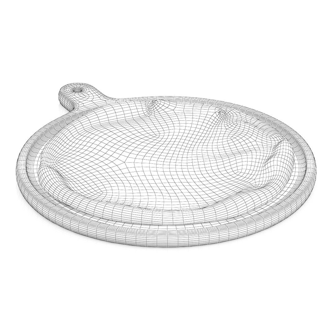 3d Model Scanned Pizza Wooden Board