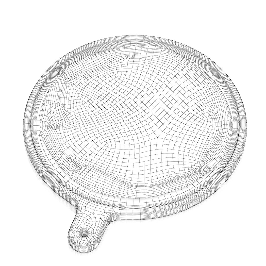 3d Model Scanned Pizza Wooden Board