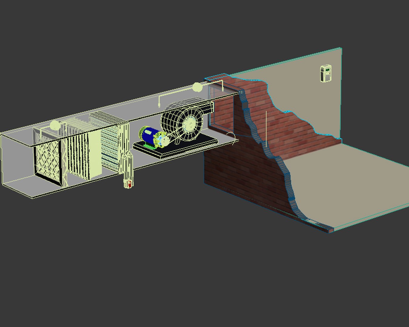 3d Model Fan Coil Unit Fcu