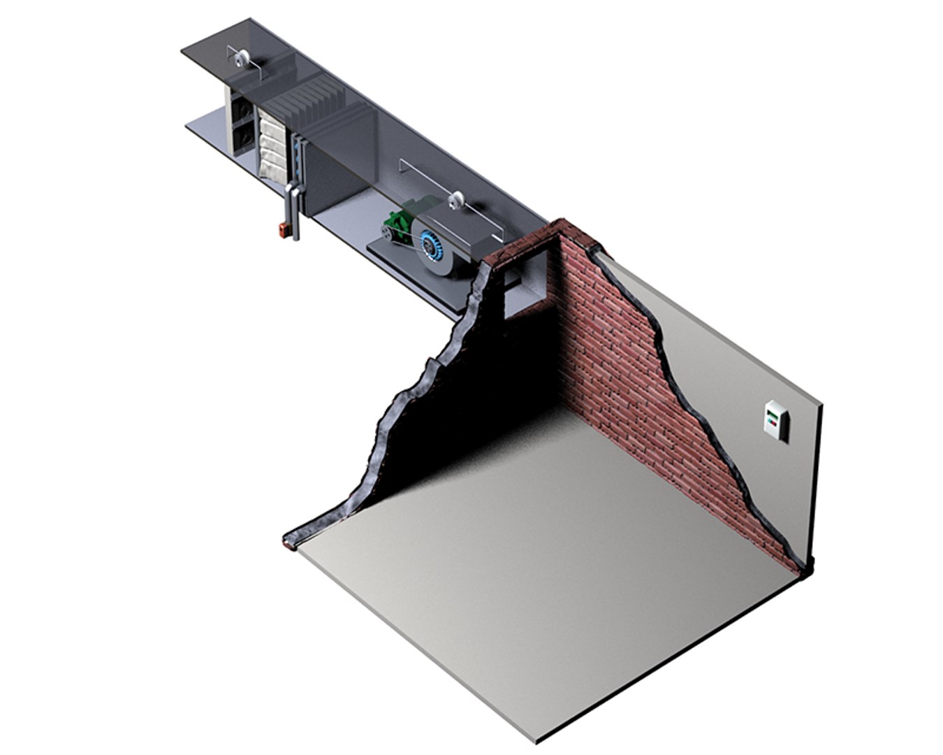 3d model fan coil unit fcu