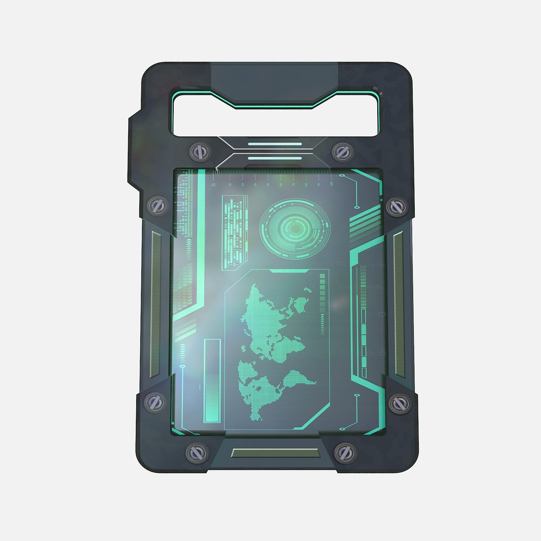 3D Ready Sci Fi Tablet Pc - TurboSquid 1521856