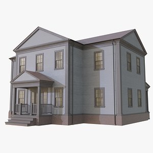 Colonial House 3D Models for Download | TurboSquid