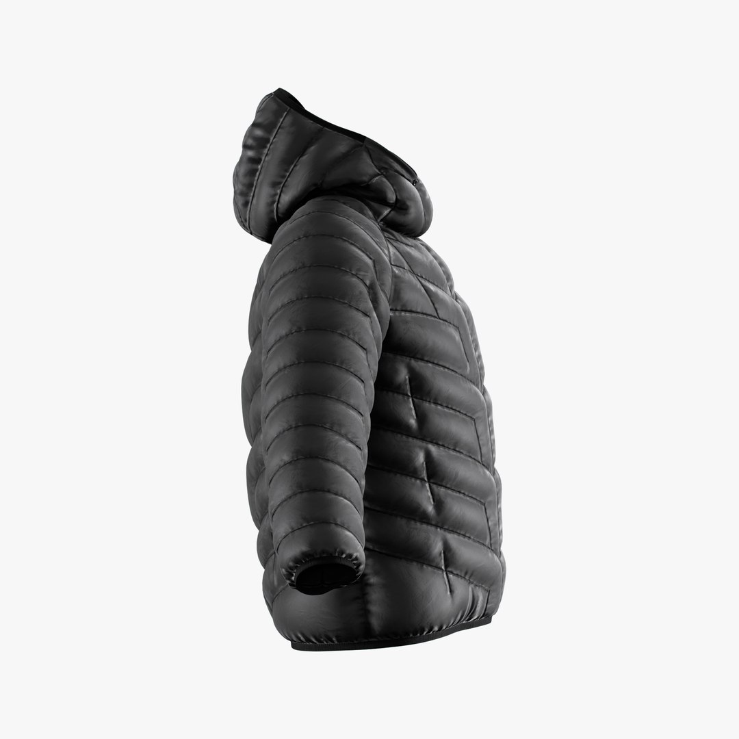 3D Down Jacket Blk V2 M - TurboSquid 2200540