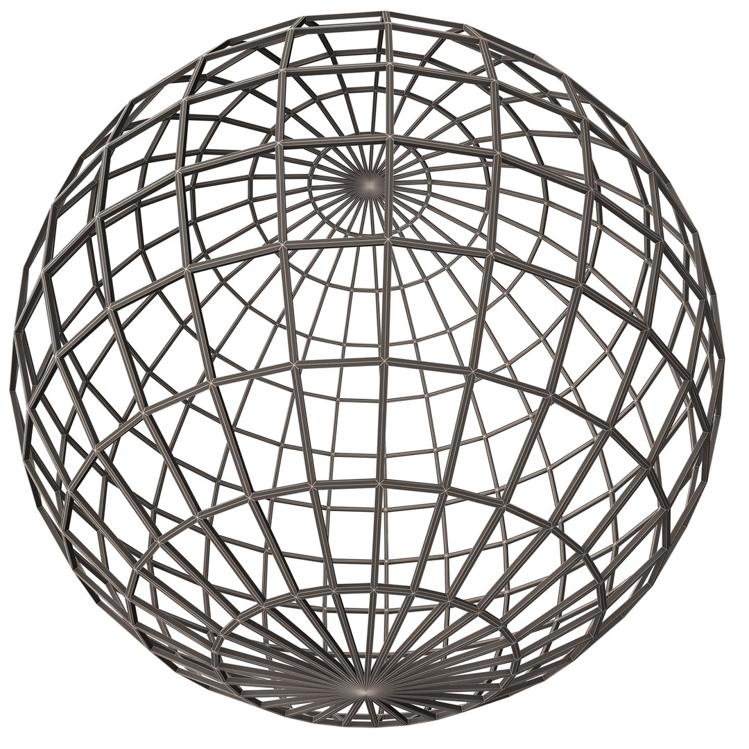3D Model Wireframe Sphere 001 - TurboSquid 1914273