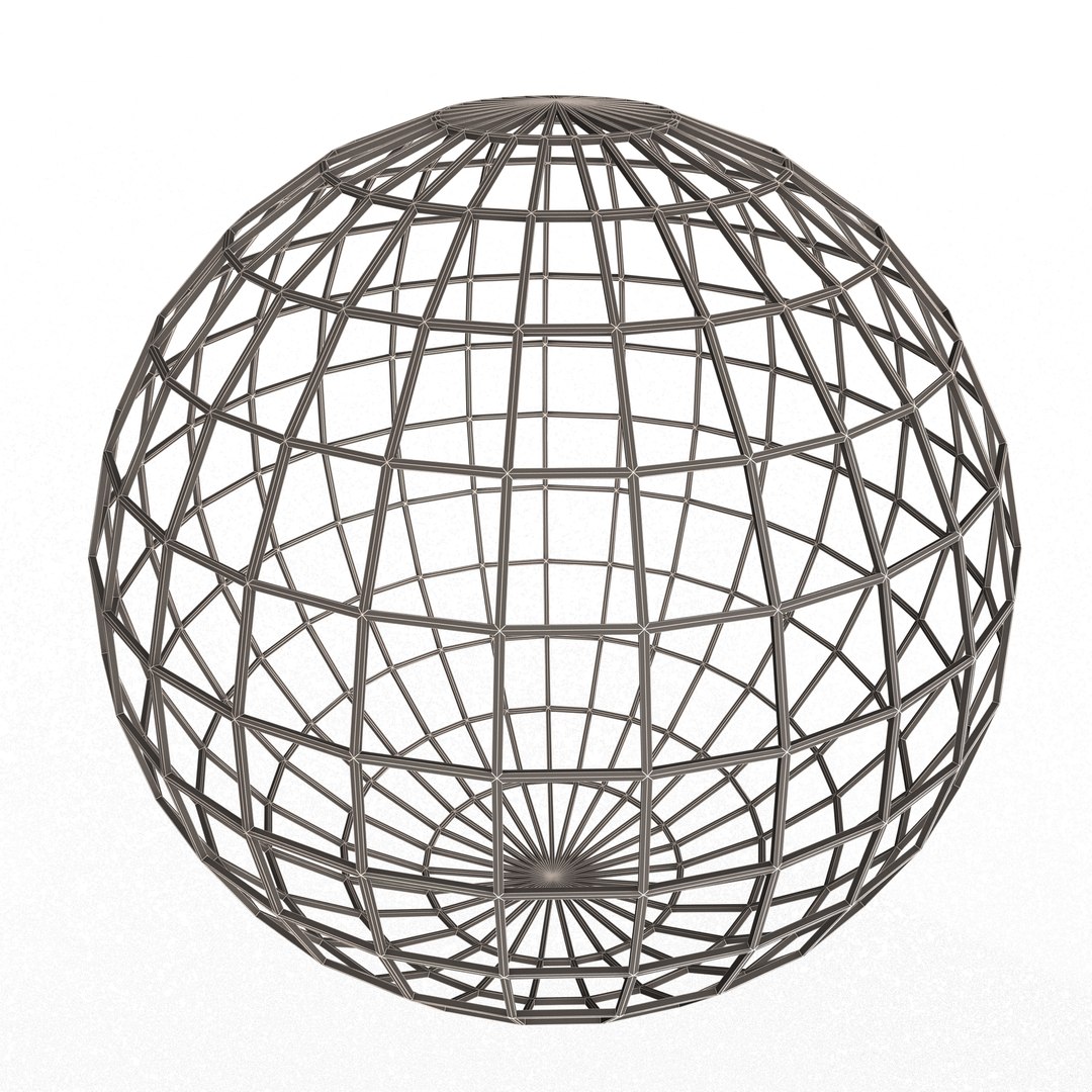 3D Model Wireframe Sphere 001 - TurboSquid 1914273
