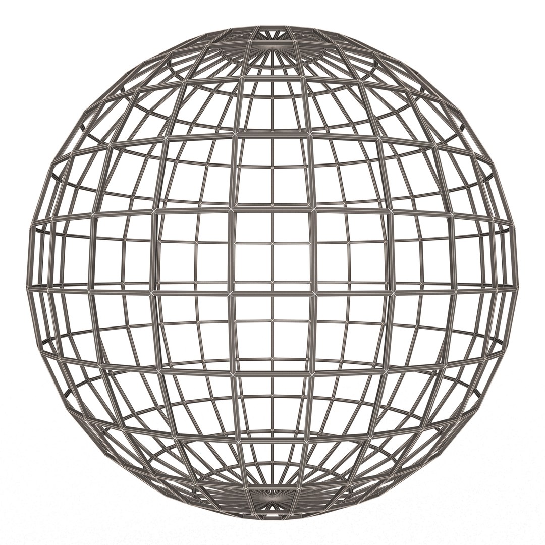 3D Model Wireframe Sphere 001 - TurboSquid 1914273