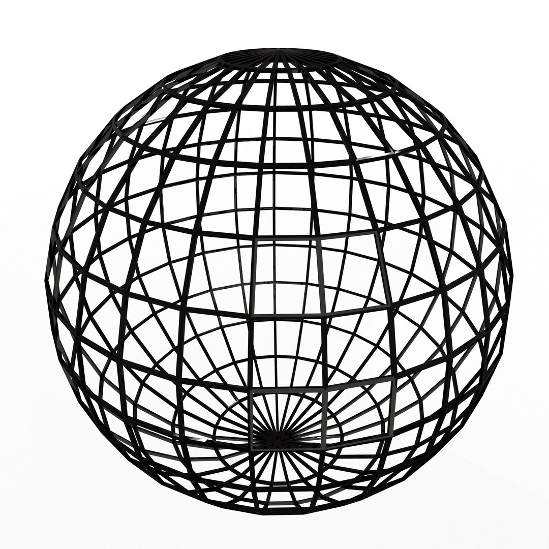 3D Model Wireframe Sphere 001 - TurboSquid 1914273