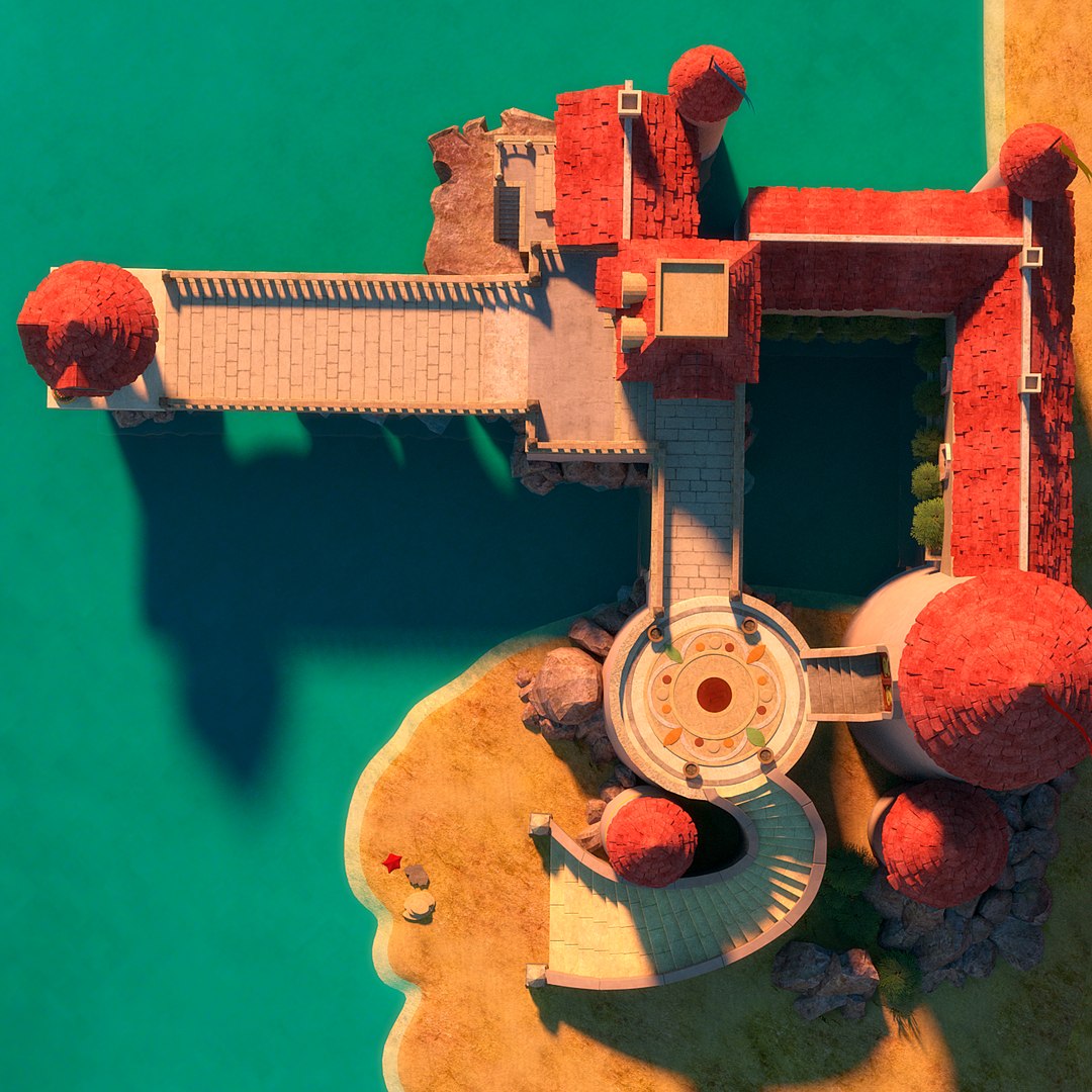 Cartoon Castle Scene 3D Model - TurboSquid 1213947