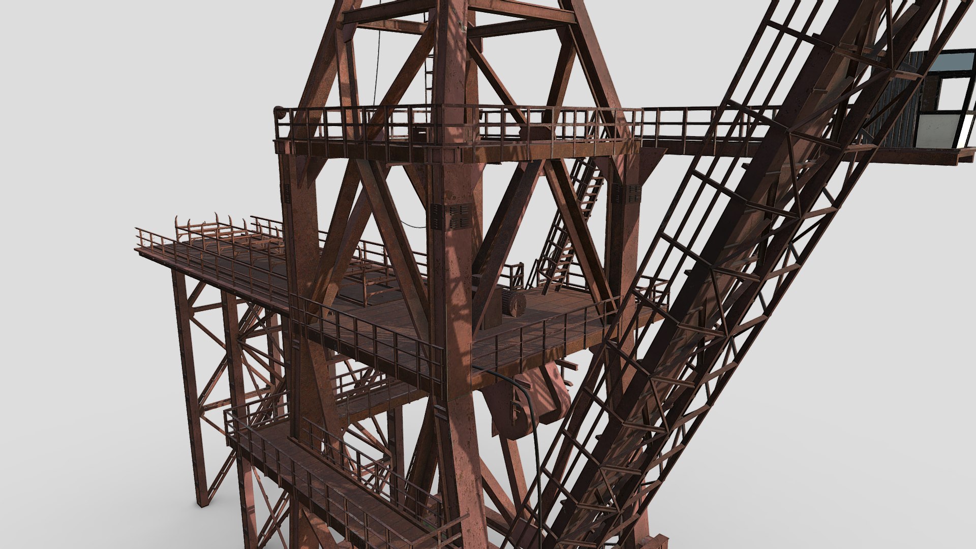 3D Old Crane - TurboSquid 2000551