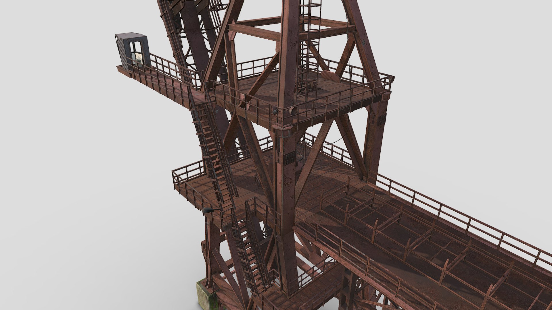 3D Old Crane - TurboSquid 2000551
