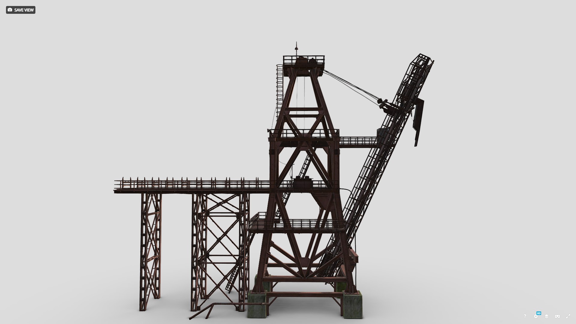 3D Old Crane - TurboSquid 2000551