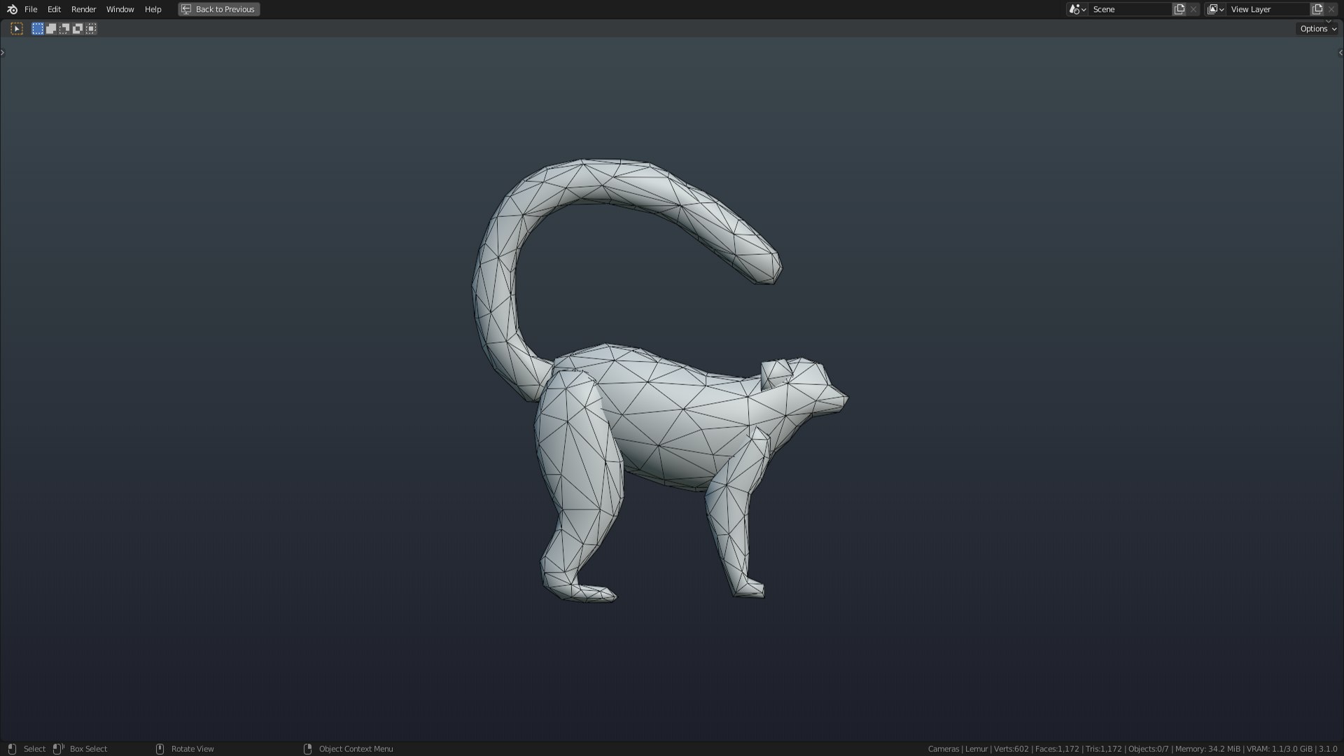 3D Model Low Poly Lemur Rigged With Realistic Texture - TurboSquid 1876137