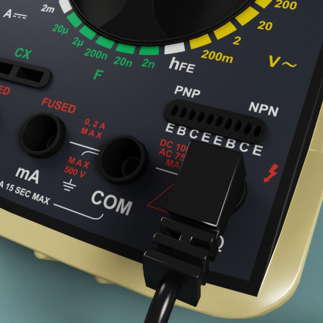 Multimeter Modelled Standard 3d Model