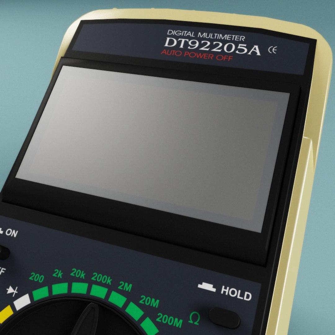 Multimeter Modelled Standard 3d Model