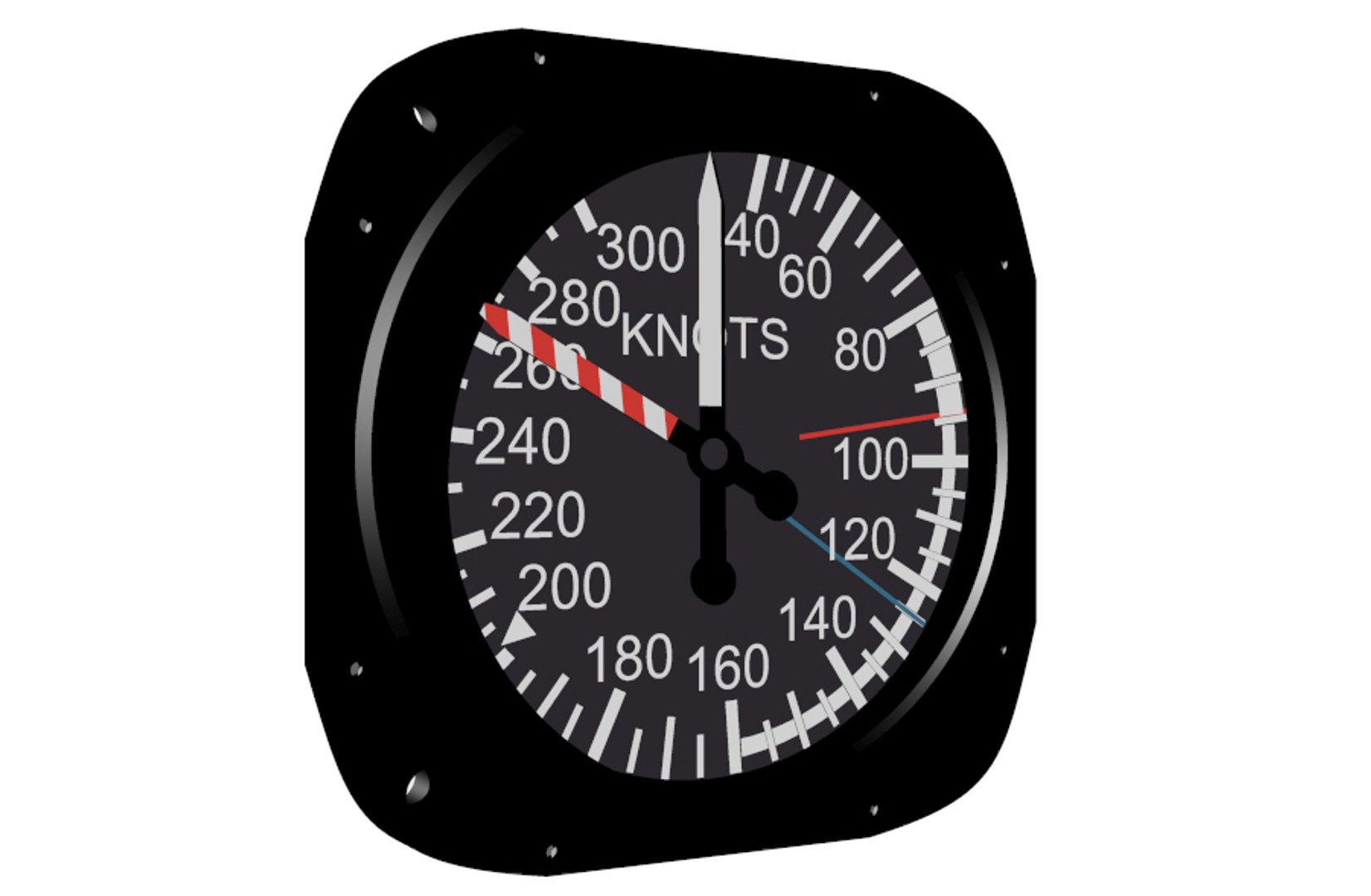 Air Craft Speed Knots 3d Model