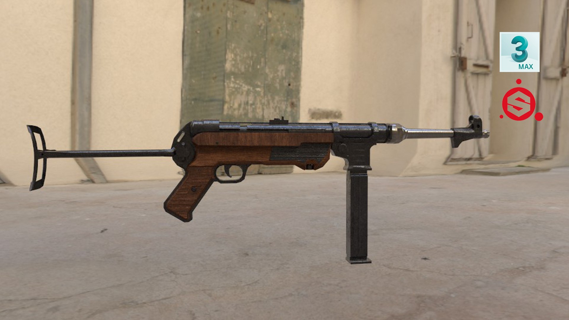 MP38 Submachine Gun PBR 3d Model With Texture 3D Model - TurboSquid 1793322