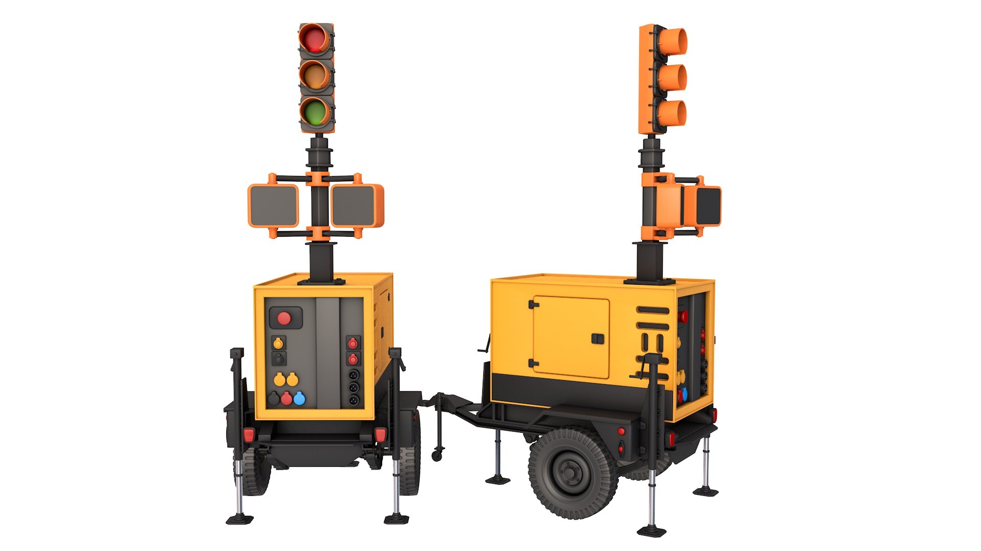 Construction Mobile Light Collection 3D Model - TurboSquid 2035585