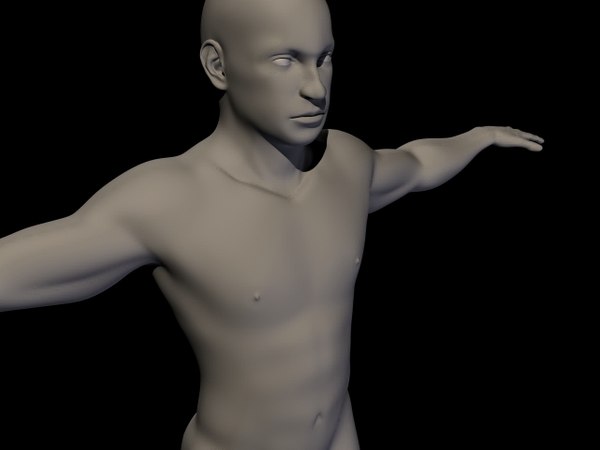 3d male human man
