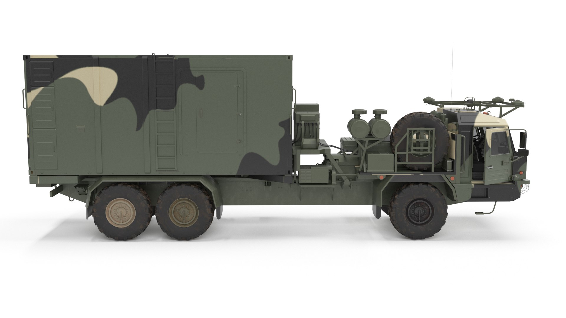 3D Model Command And Control Vehicle 50K6 Vityaz Camo - TurboSquid 2110161