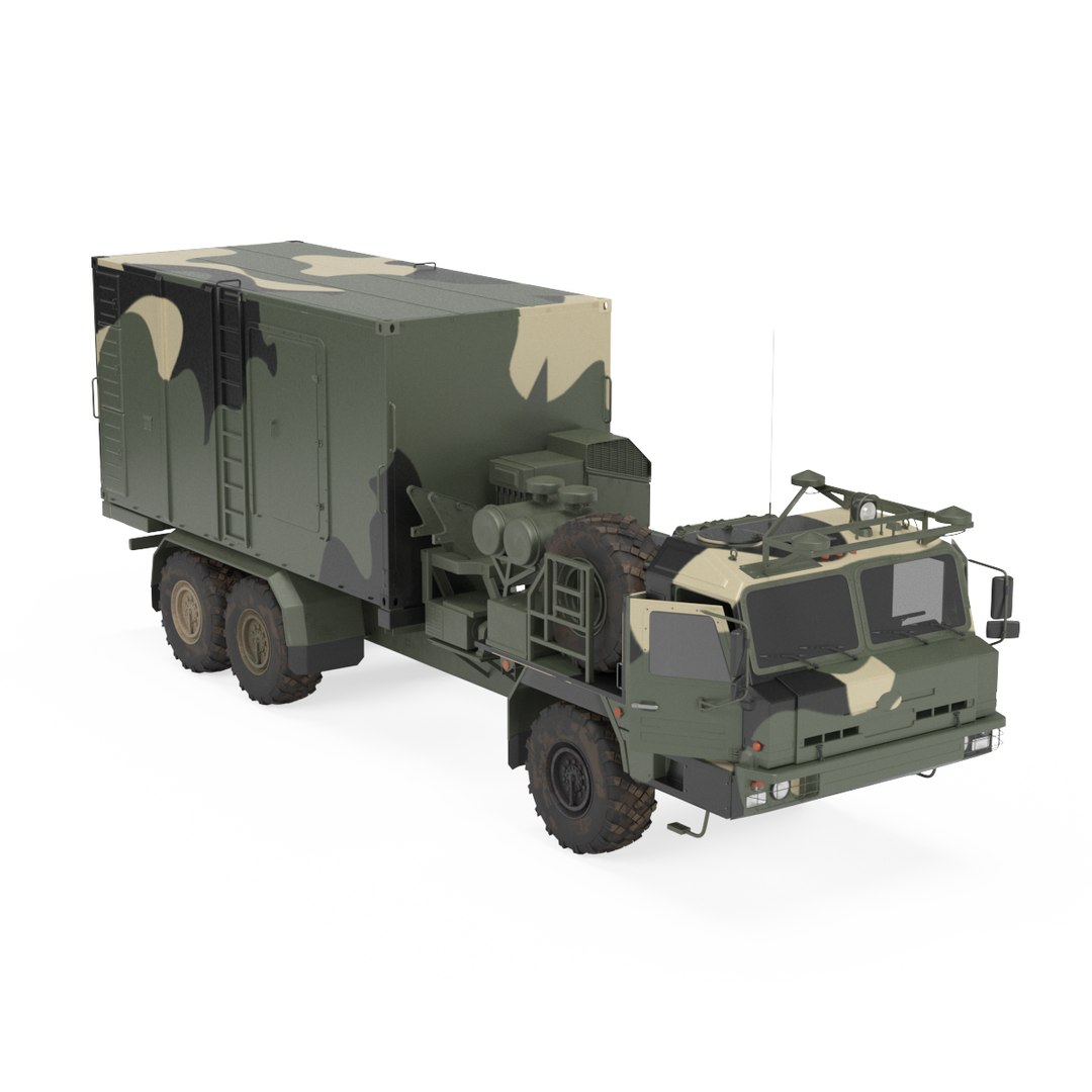 3D Model Command And Control Vehicle 50K6 Vityaz Camo - TurboSquid 2110161