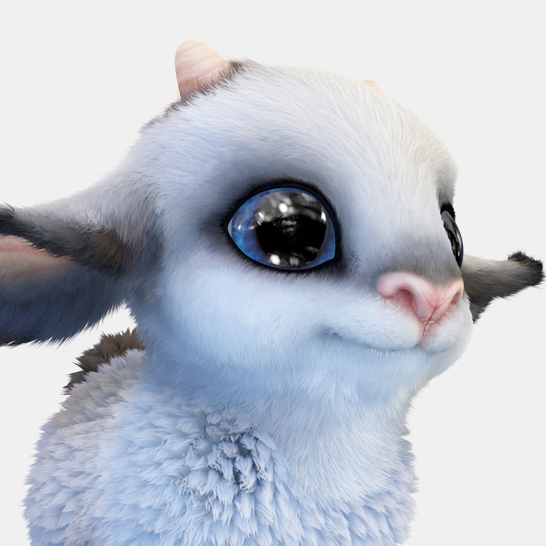 3d Cute Cartoon Sheep Model