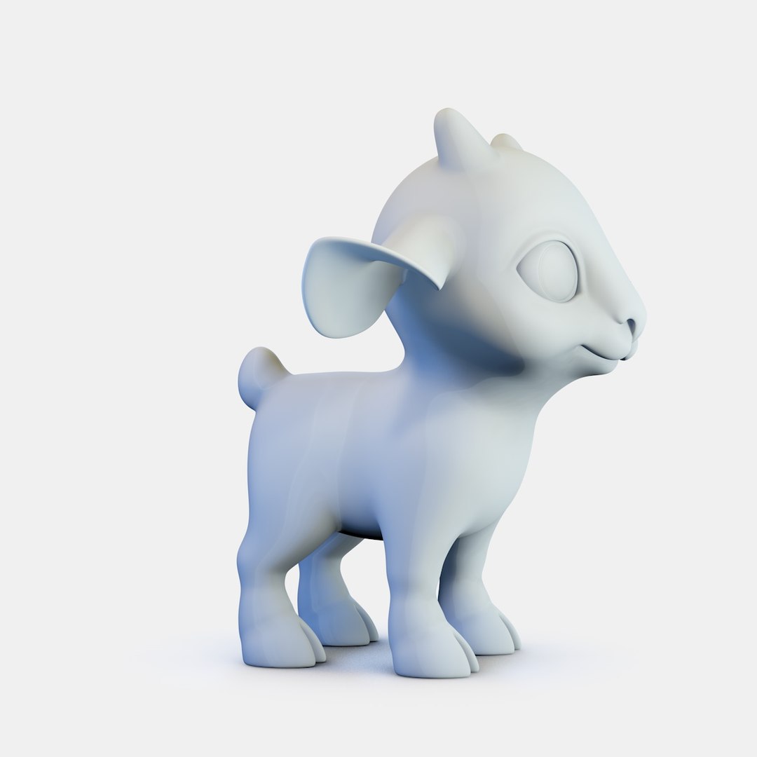 3d cute cartoon sheep model