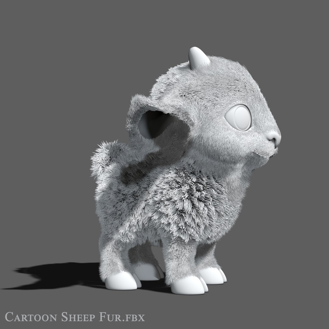 3d cute cartoon sheep model