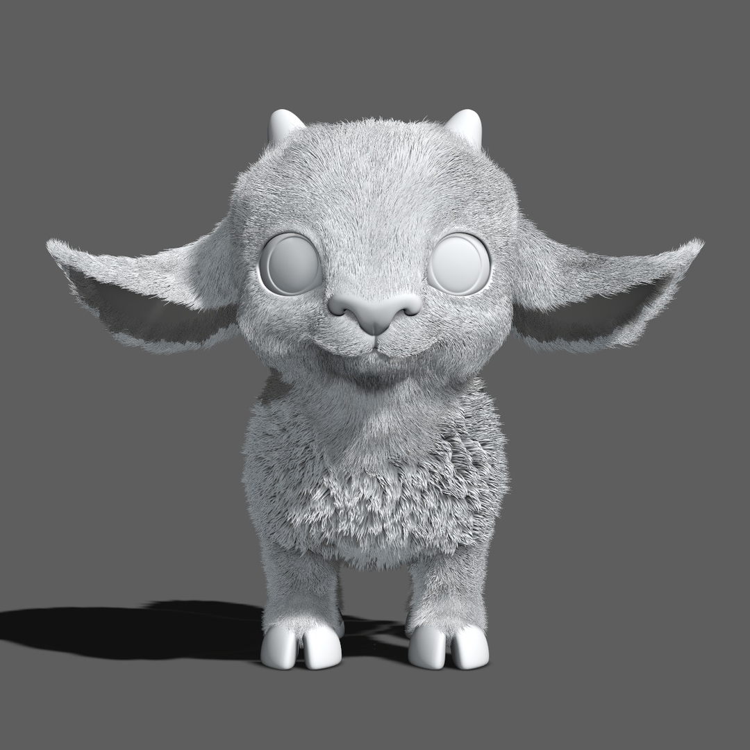 3d cute cartoon sheep model