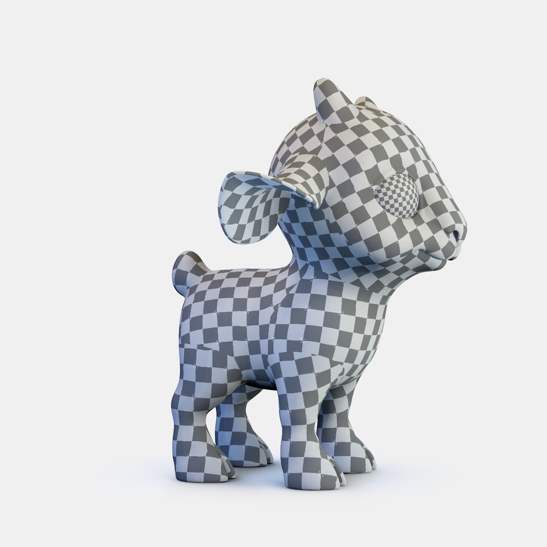 3d cute cartoon sheep model