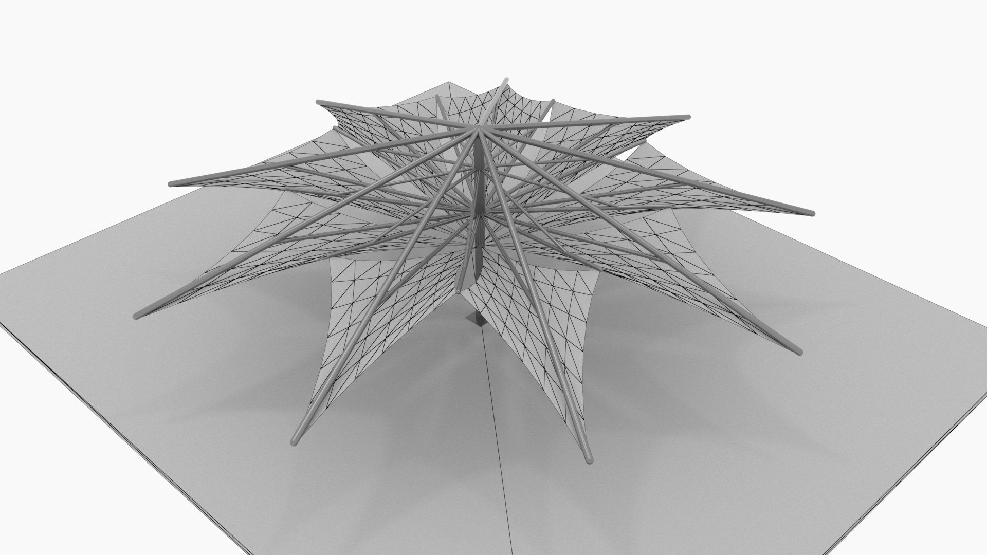 Garden Parasol 3D - TurboSquid 1846731