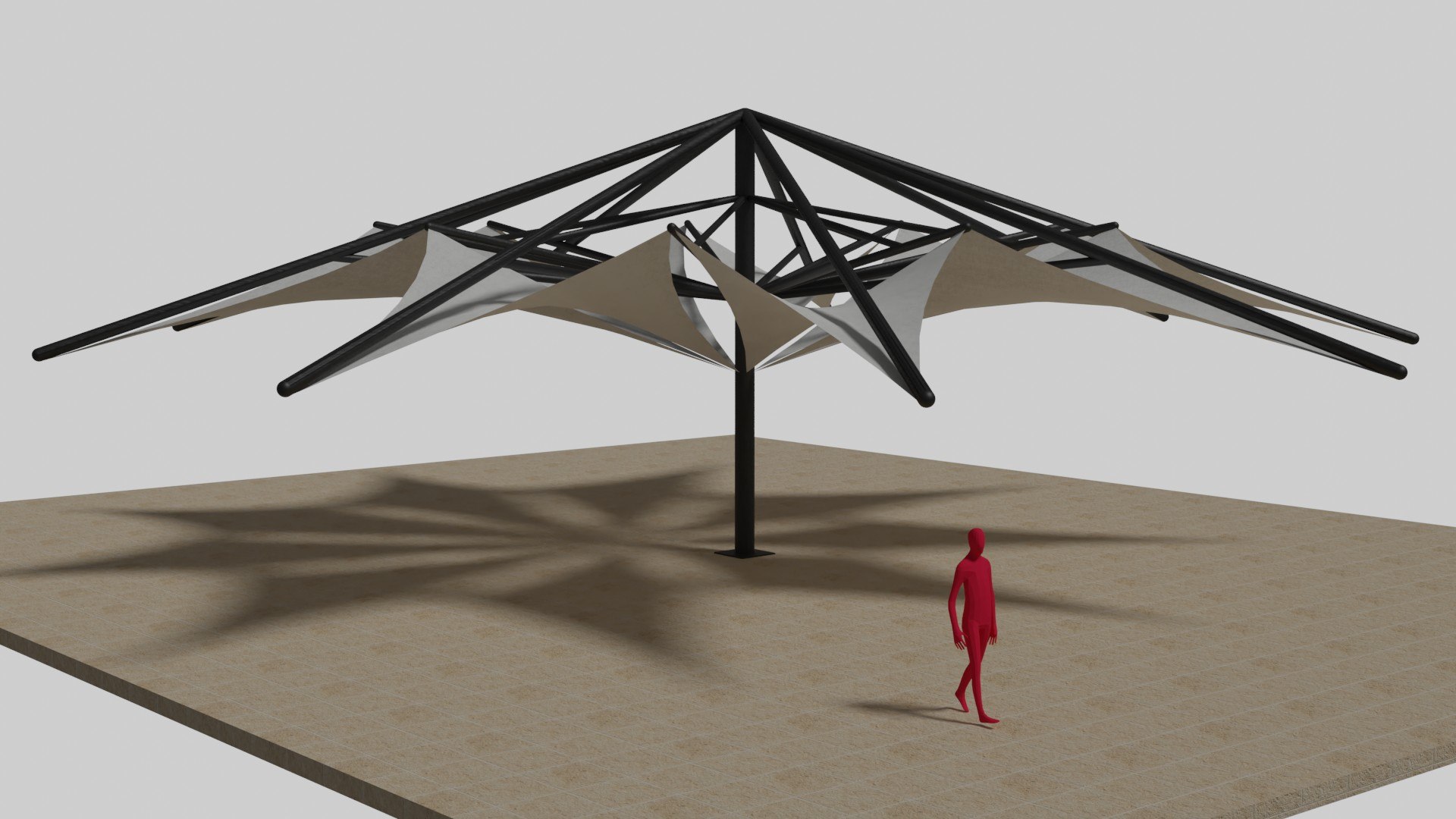 Garden Parasol 3D - TurboSquid 1846731