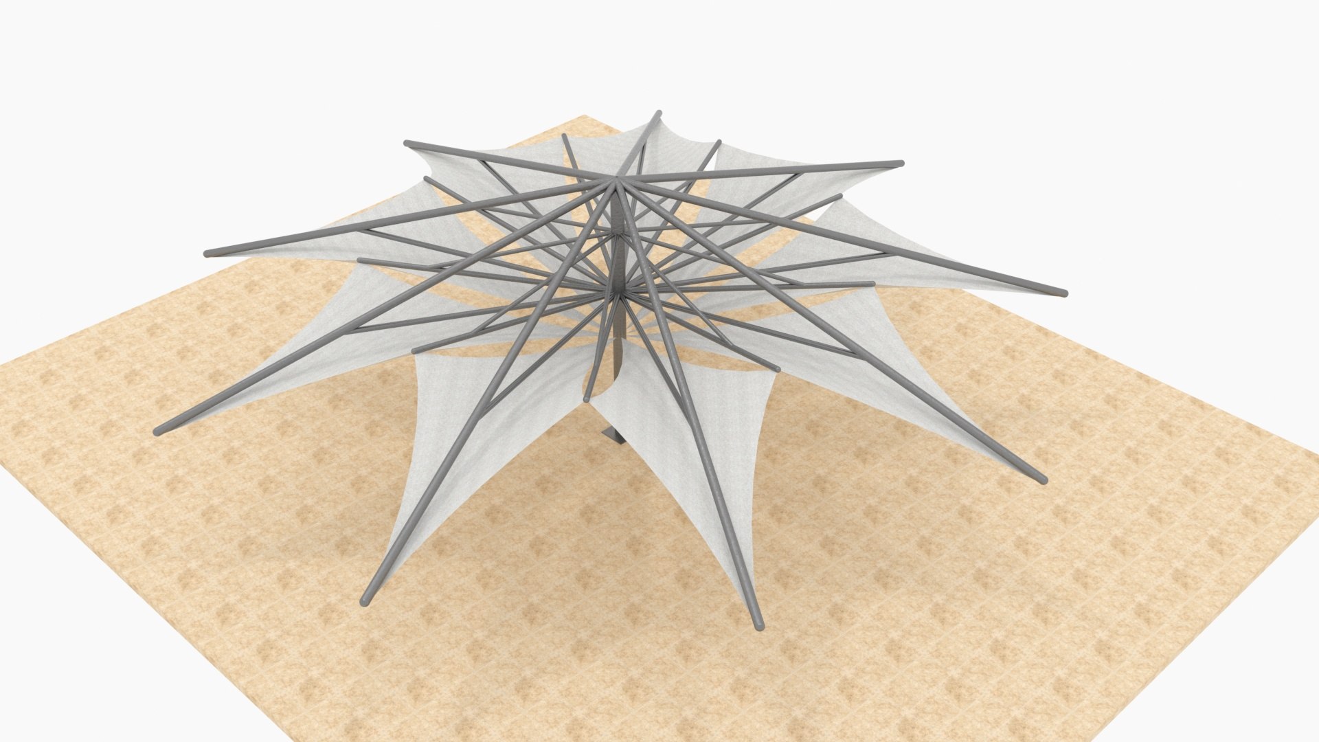 Garden Parasol 3D - TurboSquid 1846731