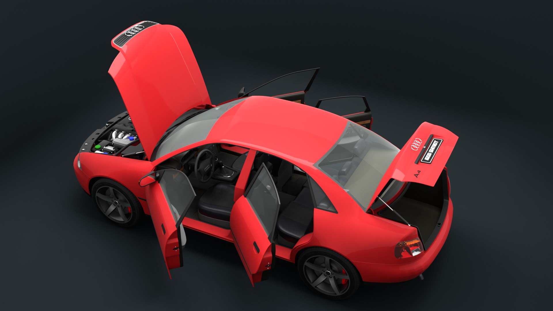 Audi A 4 1996 B5 3D Model - TurboSquid 2083581