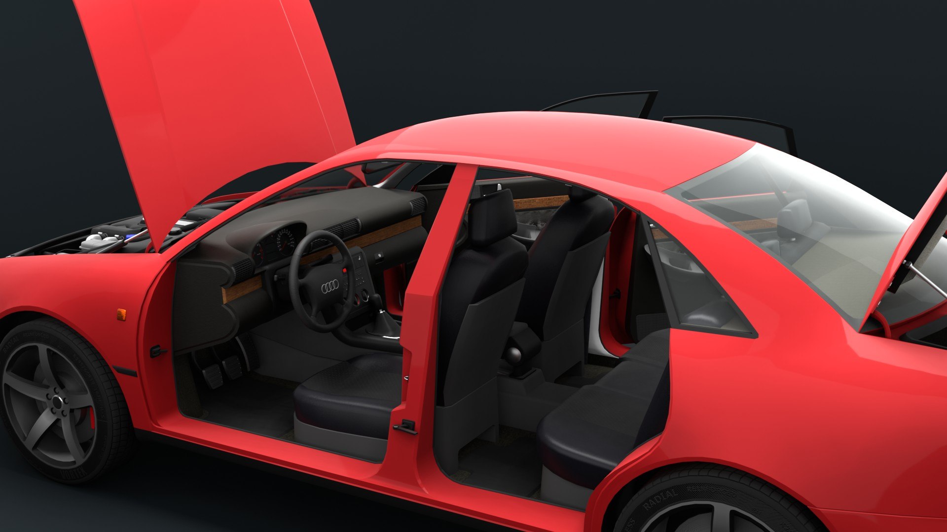 Audi A 4 1996 B5 3D Model - TurboSquid 2083581