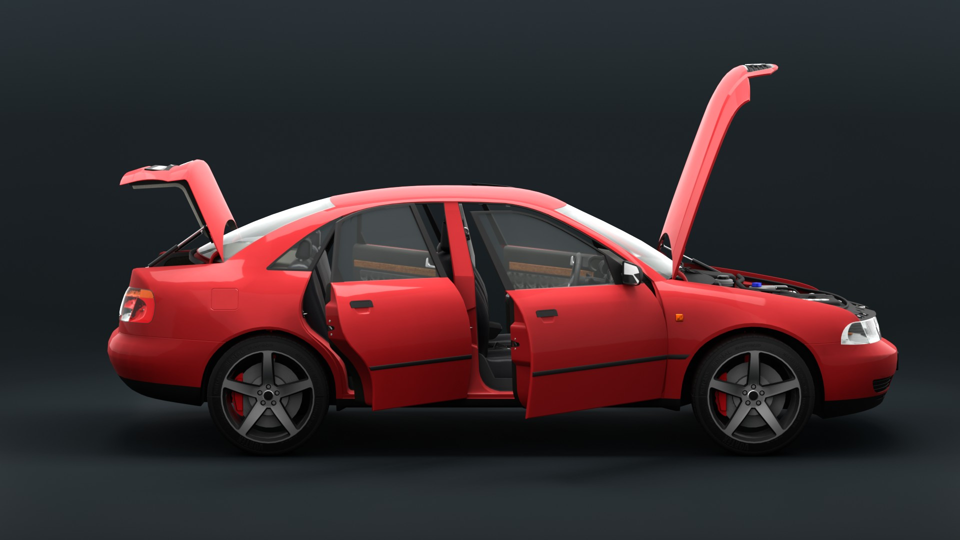 Audi A 4 1996 B5 3D Model - TurboSquid 2083581