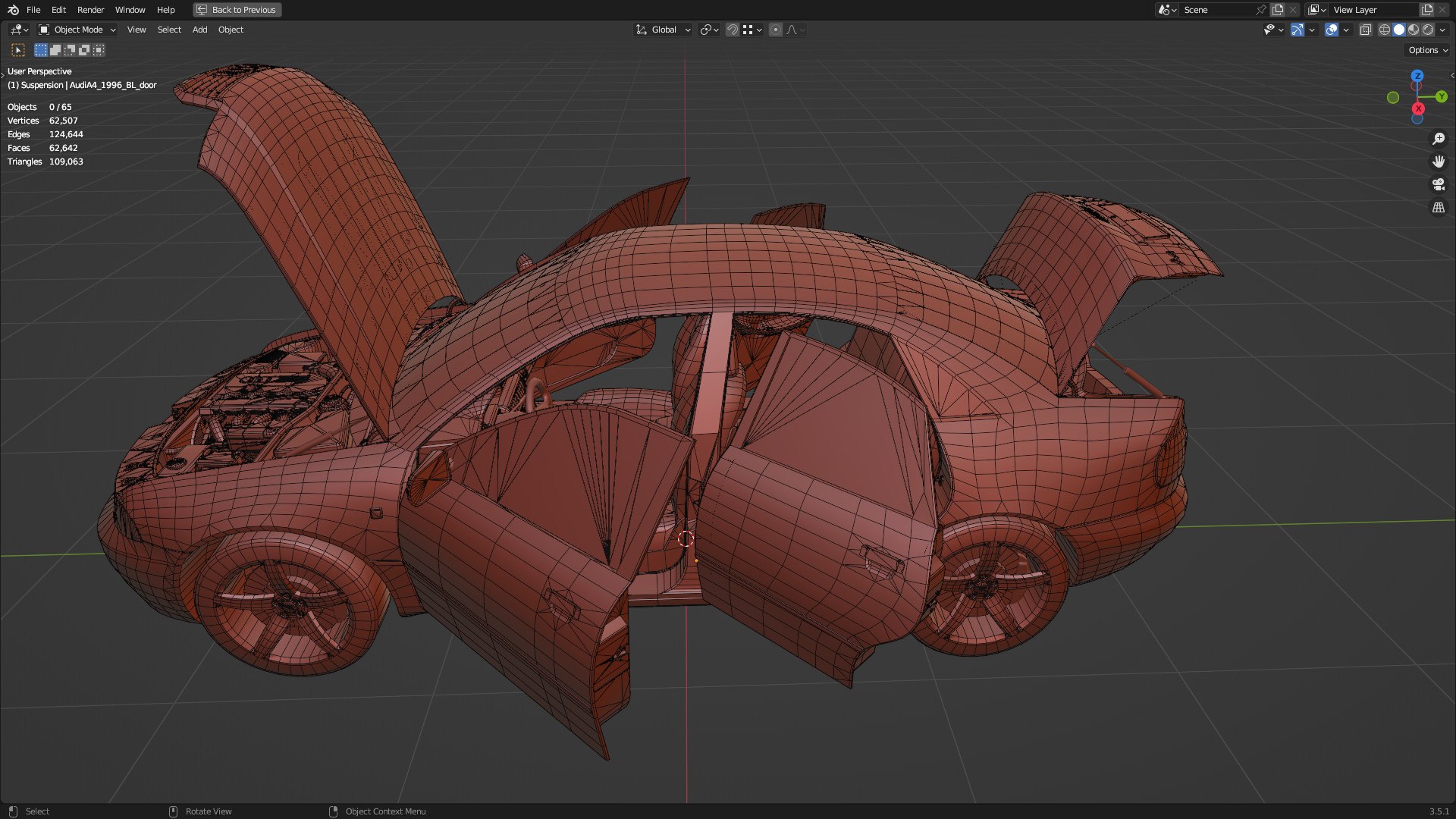 Audi A 4 1996 B5 3D Model - TurboSquid 2083581