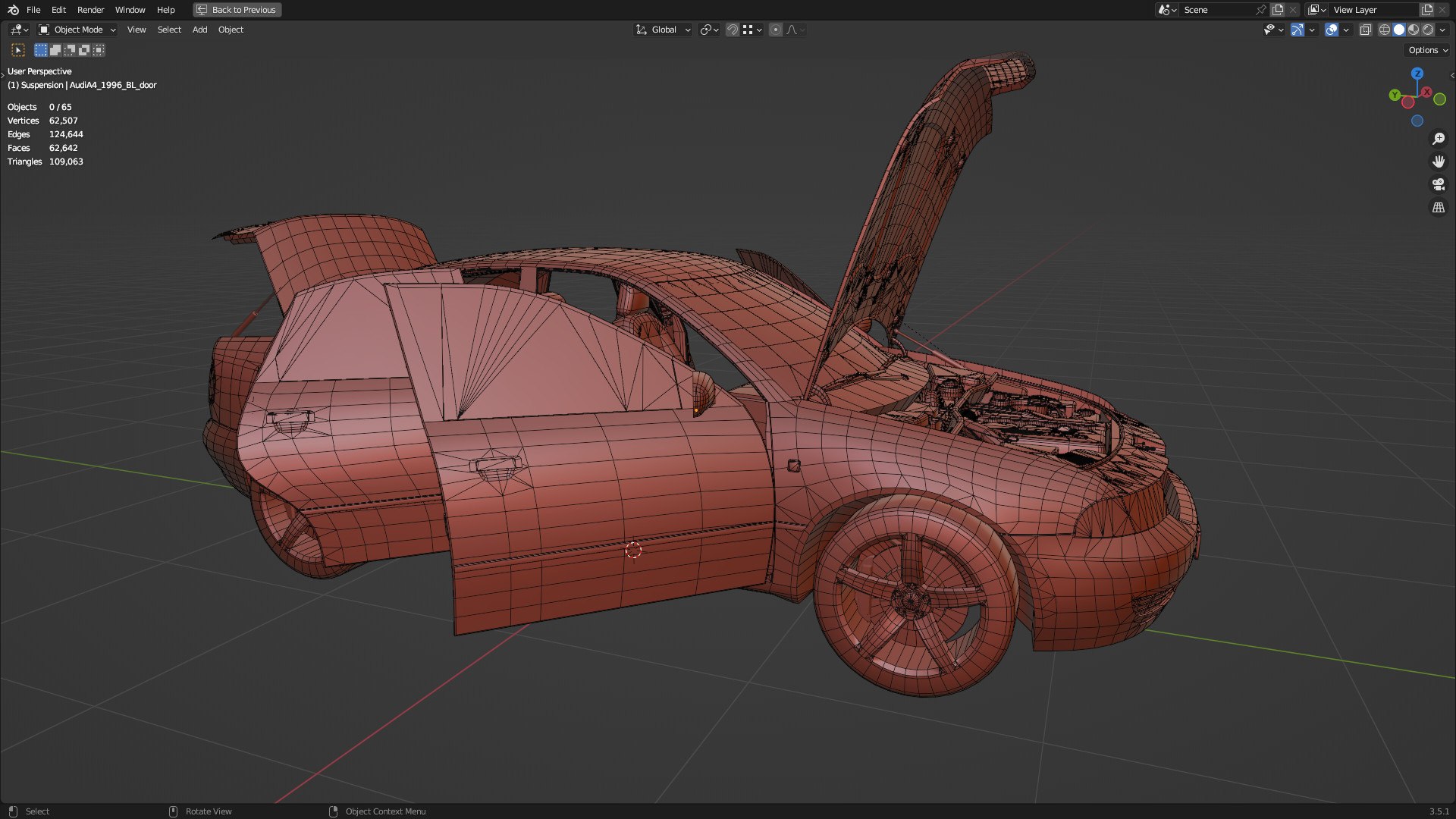 Audi A 4 1996 B5 3D model - TurboSquid 2083581