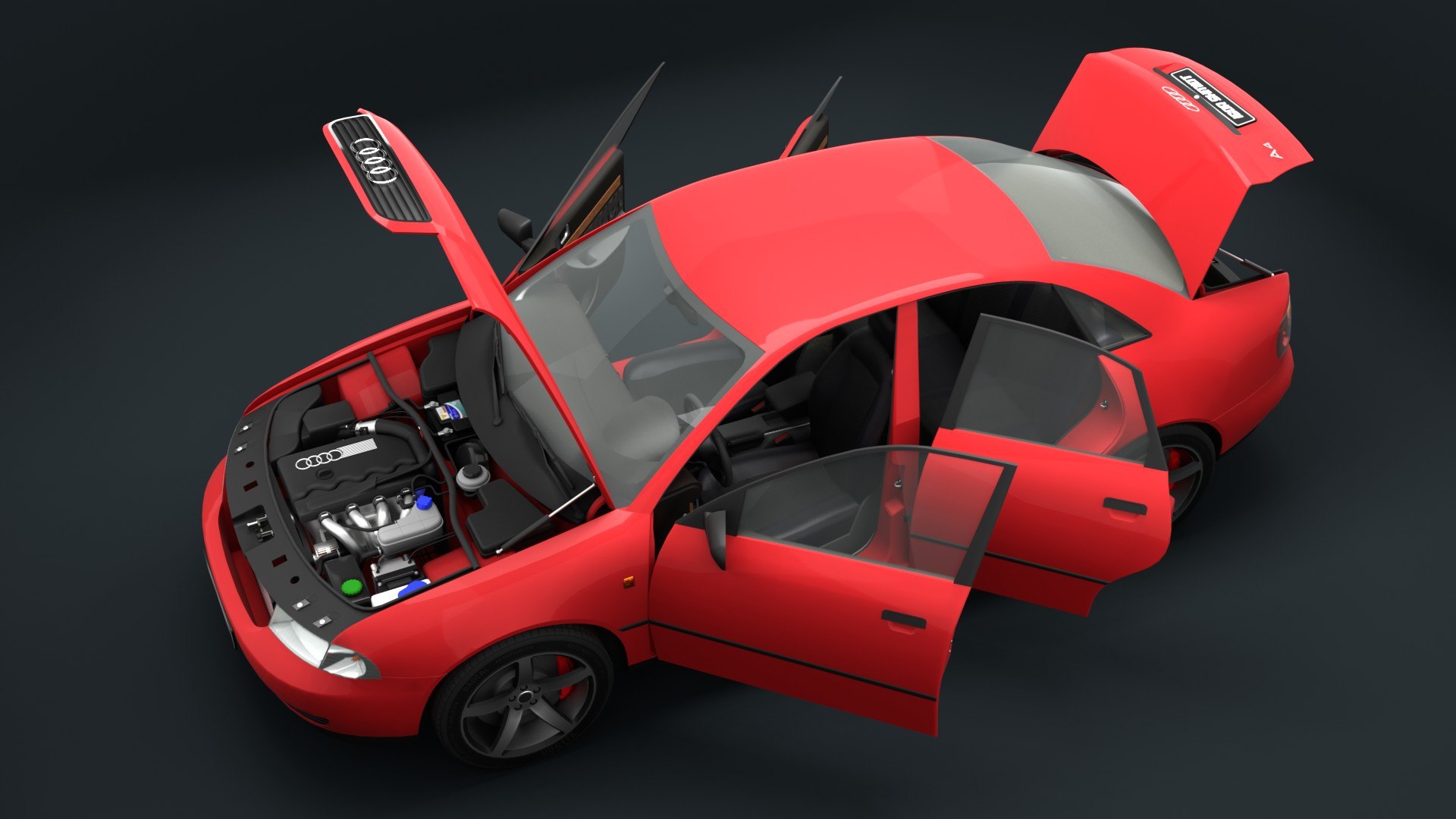 Audi A 4 1996 B5 3D Model - TurboSquid 2083581