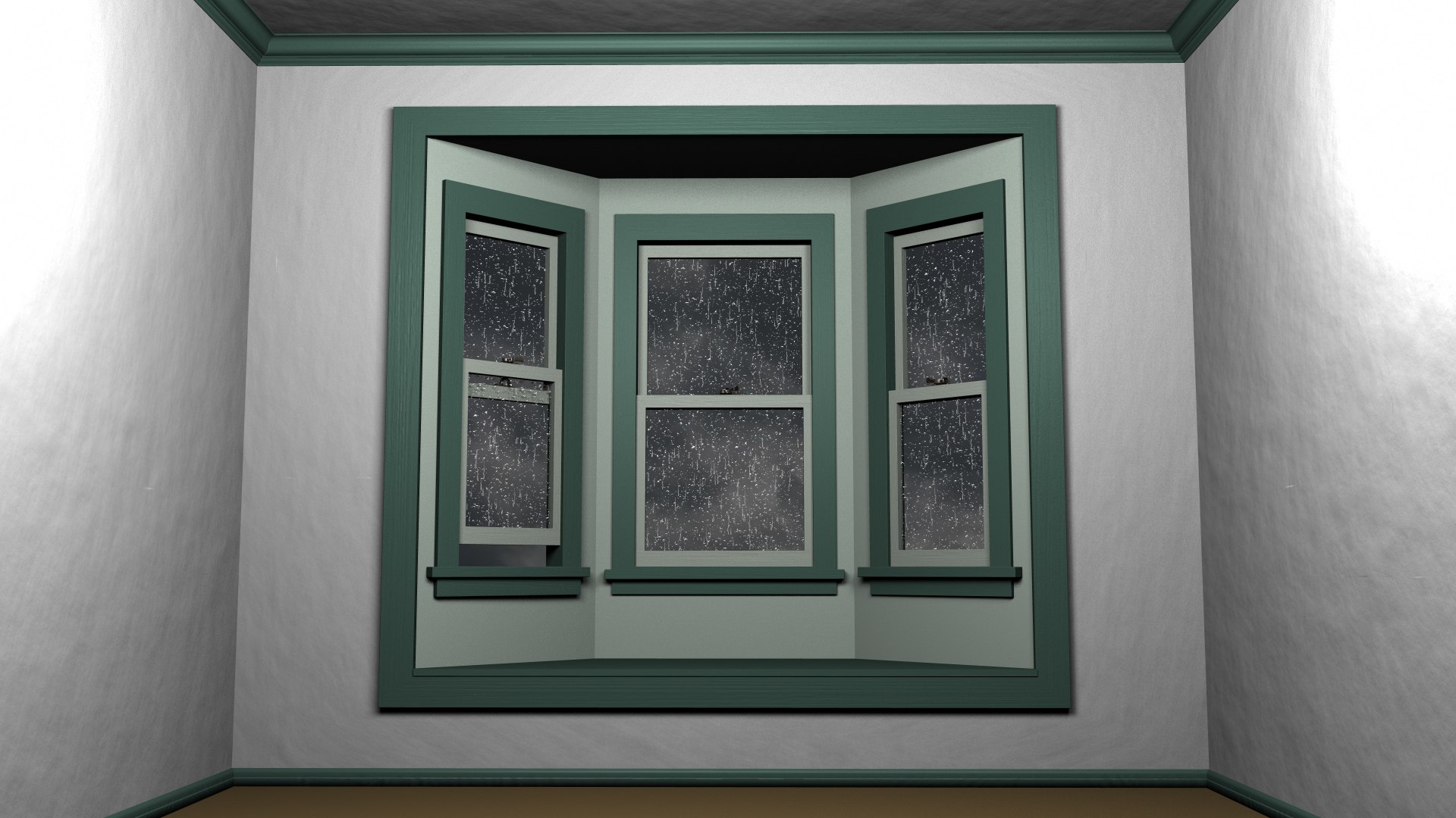 3D rain bay window - TurboSquid 1495391