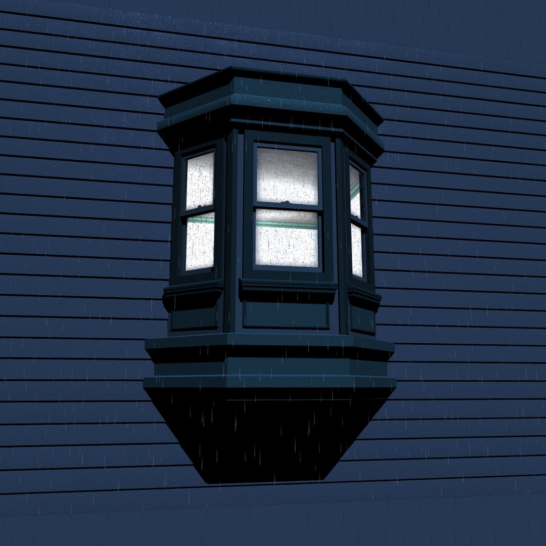 3D rain bay window - TurboSquid 1495391