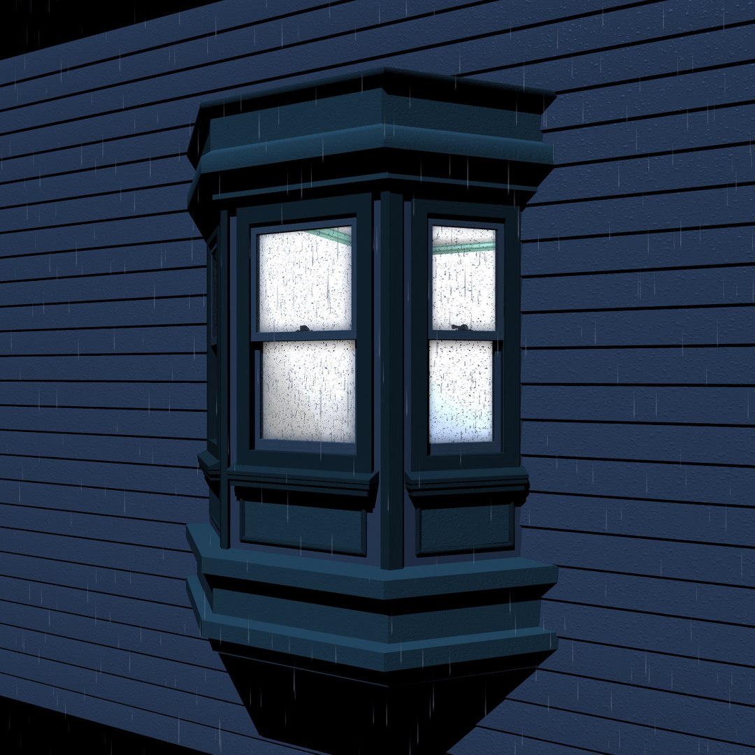 3D rain bay window - TurboSquid 1495391