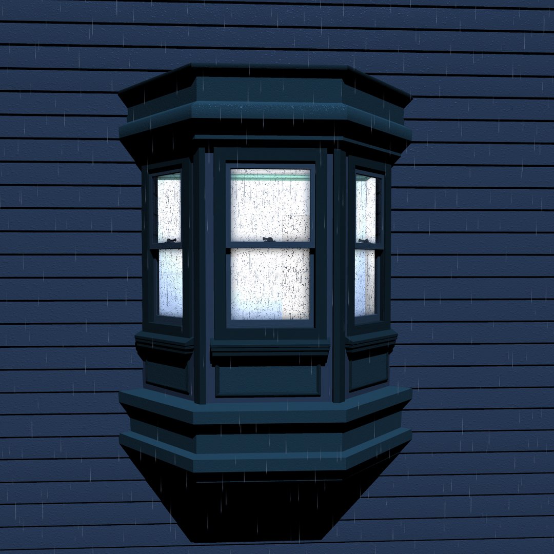 3D rain bay window - TurboSquid 1495391