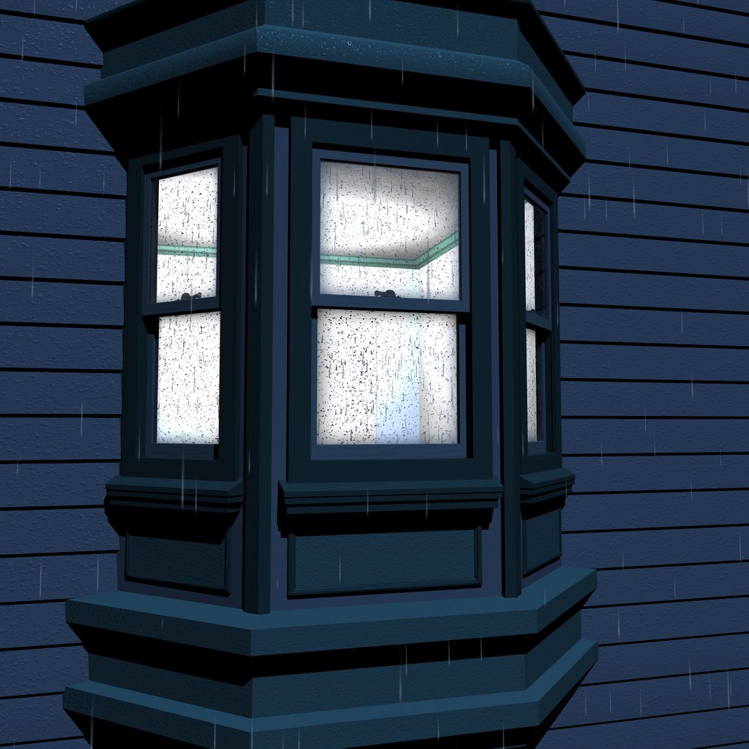 3D rain bay window - TurboSquid 1495391